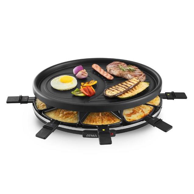 Racletera Atma 1400w 8 Personas Antiadherente (RA918P) - La Medica